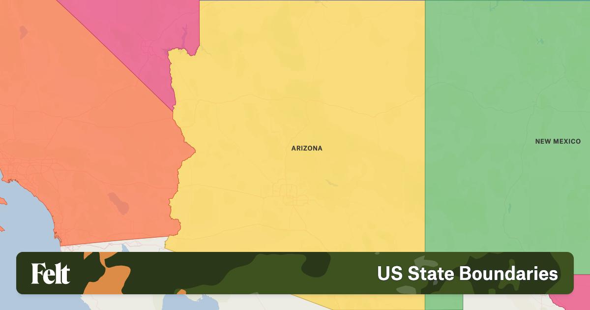 State Boundaries in Arizona