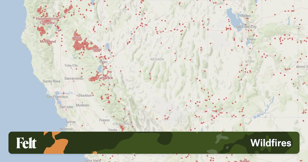 Wildfires in Nevada